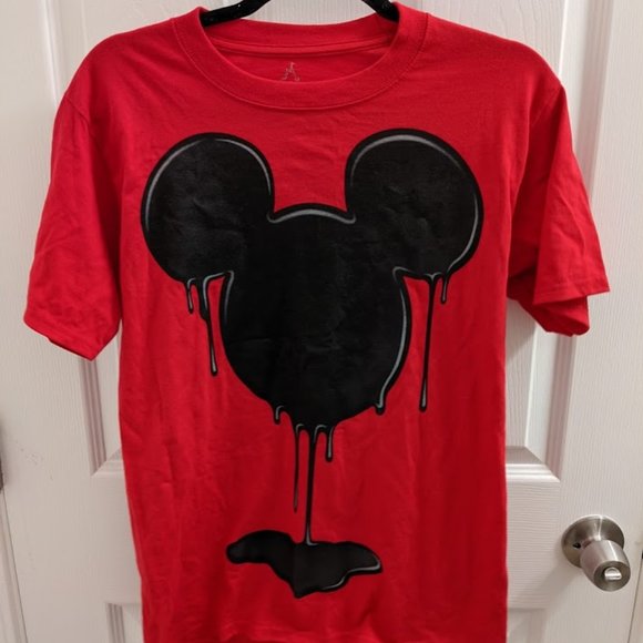 Disney | Tops | Disney Mickey Mouse Paint Dripping Size Small | Poshmark